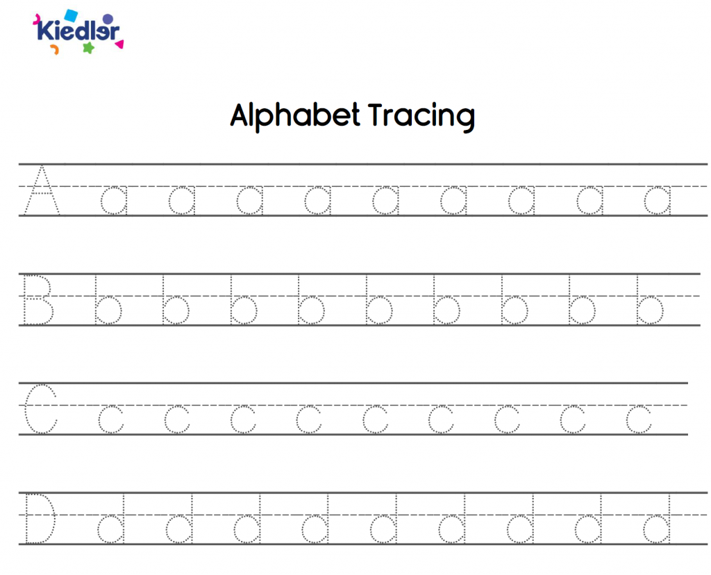 Lowercase Alphabet Tracing - Kiedler
