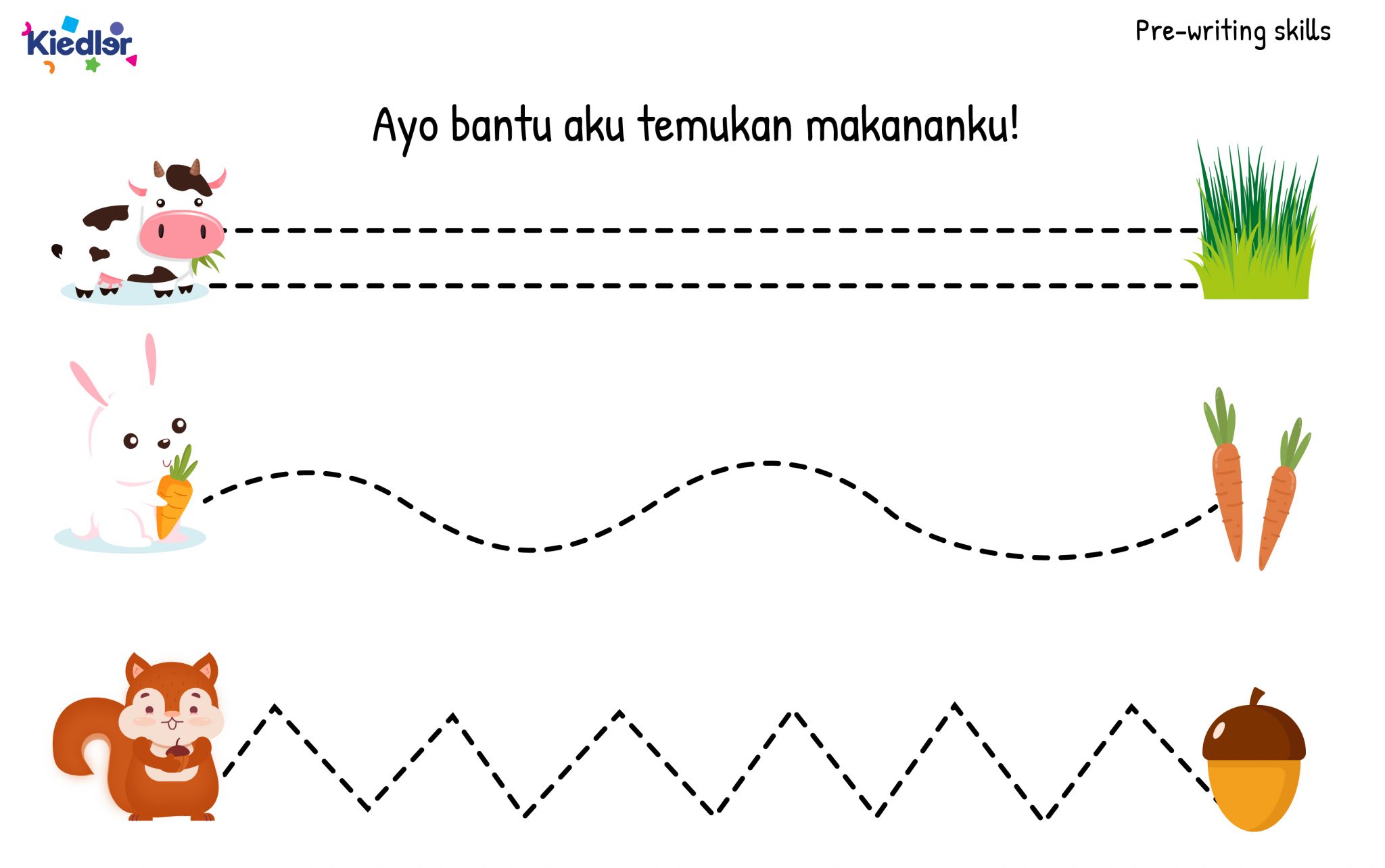 Printable Gratis Belajar Menulis - Kiedler