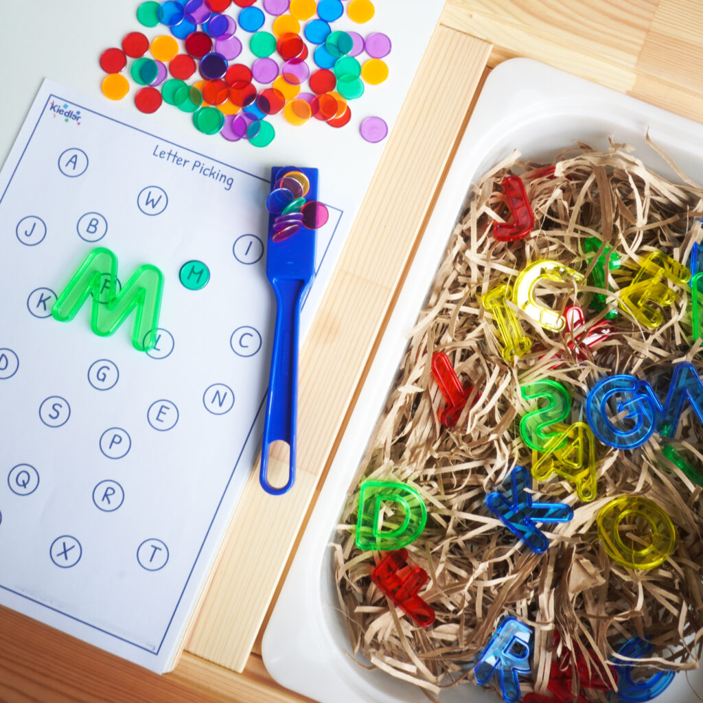 Letter Picking Activity - Kiedler