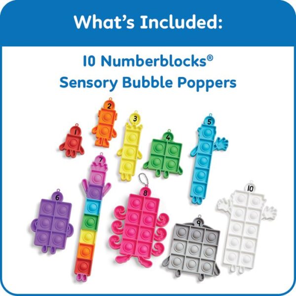 Numberblocks Sensory Bubble Pop It 1–10 Math & Fine Motor Learning Toy ...