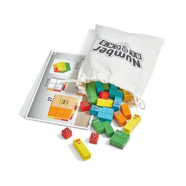 Numberblocks Wooden Building Blocks Activity Set Learn to Count, Stack & Solve - Kiedler
