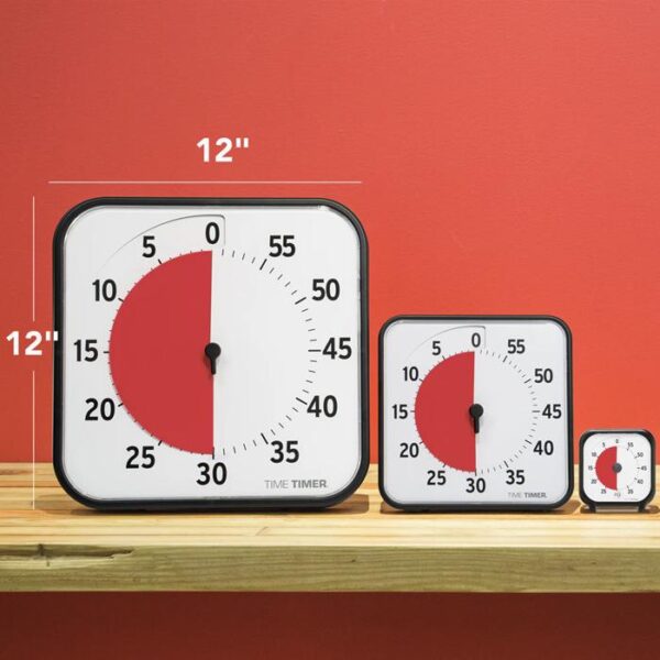 Time Timer Original 12 Inch 60-Minute Visual Countdown Timer with Dry ...